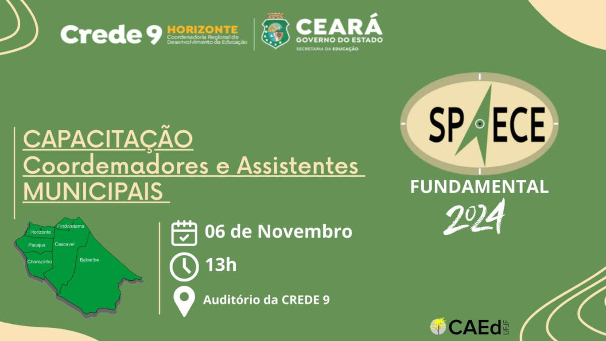 PREPARATIVOS PARA A APLICAÇÃO DO SPAECE- ENSINO FUNDAMENTAL 2024 ...